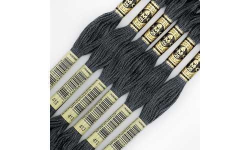 Нитки для вишивання - Муліне DMC 413 оптом | ТМ КОЛЬОРОВА