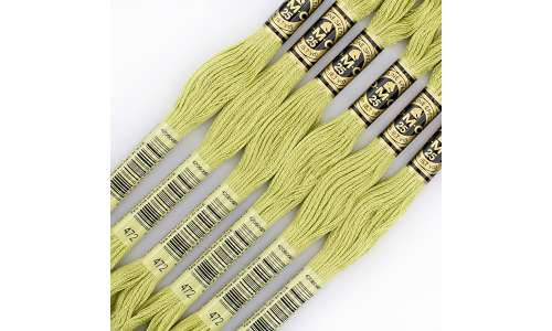 Нитки для вишивання - Муліне DMC 472 оптом | ТМ КОЛЬОРОВА