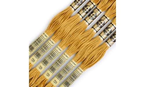 Нитки для вишивання - Муліне DMC 729 оптом | ТМ КОЛЬОРОВА