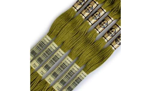 Нитки для вишивання - Муліне DMC 732 оптом | ТМ КОЛЬОРОВА