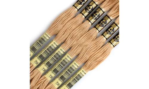 Нитки для вишивання - Муліне DMC 738 оптом | ТМ КОЛЬОРОВА