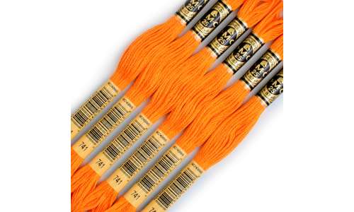 Купить нить для вишивання - Муліне DMC 741 оптом | ТМ КОЛЬОРОВА