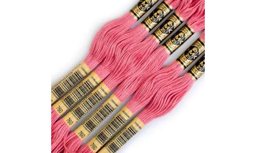 Нитки для вишивання - Муліне DMC 760 оптом | ТМ КОЛЬОРОВА