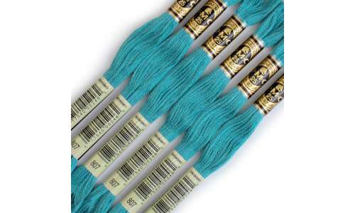 Нитки для вишивання - Муліне DMC 807 оптом | ТМ КОЛЬОРОВА