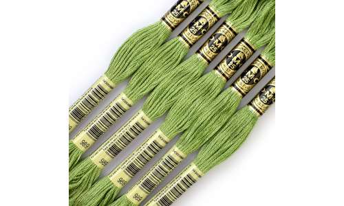 Нитки для вишивання - Муліне DMC 989 оптом | ТМ КОЛЬОРОВА