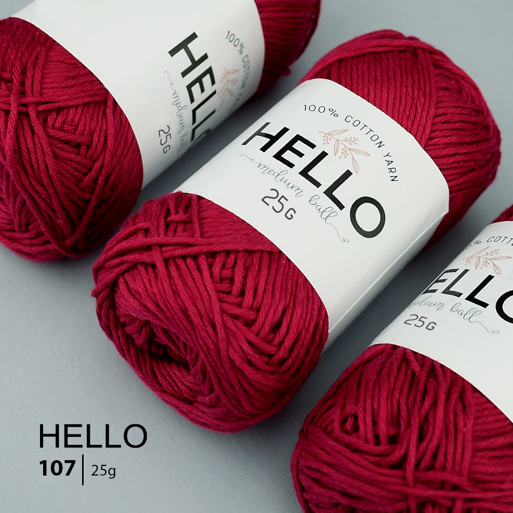 Buy HELLO Cotton Yarn 107 (25 grams)| TM Kolorova