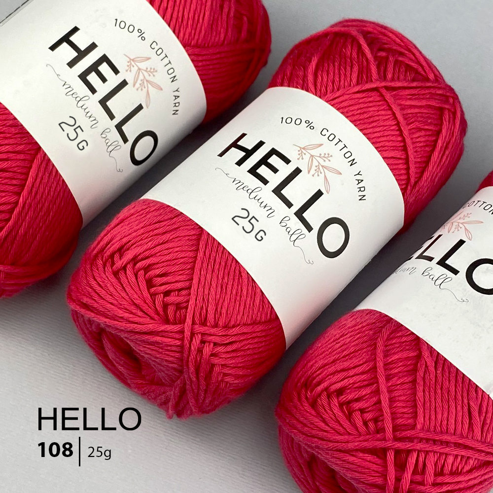 Buy yarn HELLO Cotton 108 (25 grams)| TM Kolorova