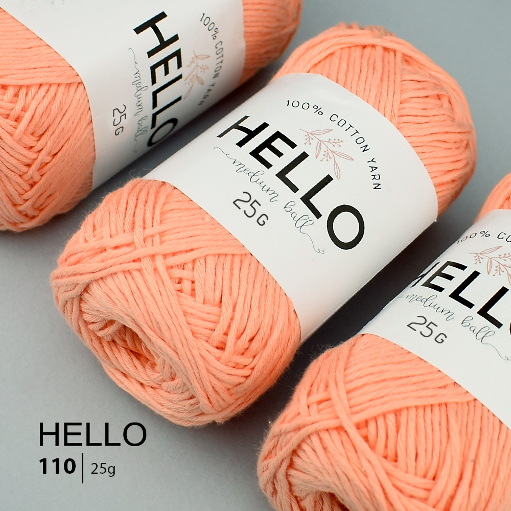 Buy HELLO Cotton Yarn 110 (25 grams)| TM Kolorova