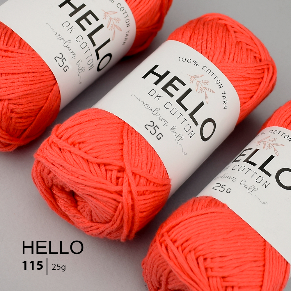 Buy yarn HELLO Cotton 115 (25 grams)| TM Kolorova