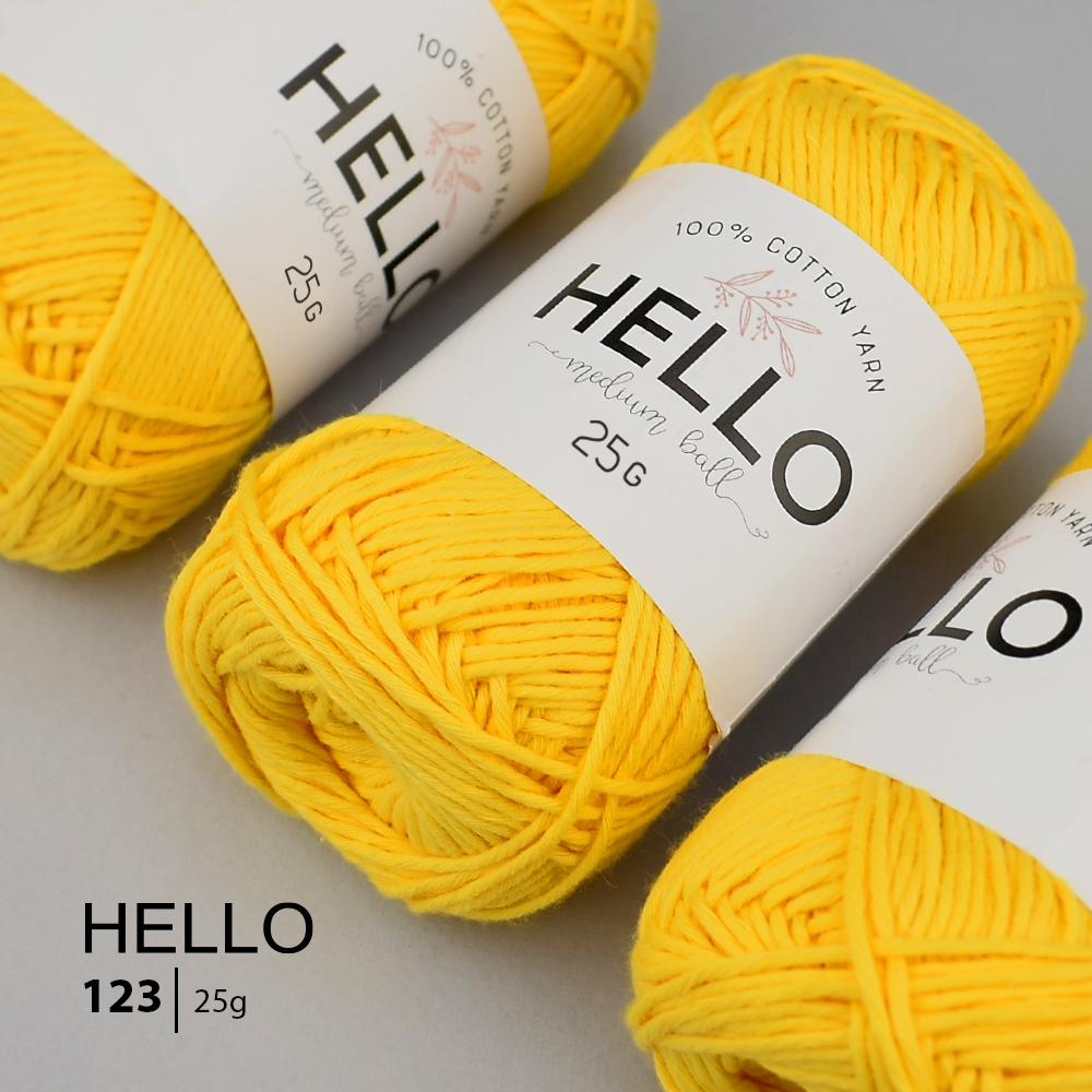 Buy yarn HELLO Cotton 123 (25 grams)| TM Kolorova