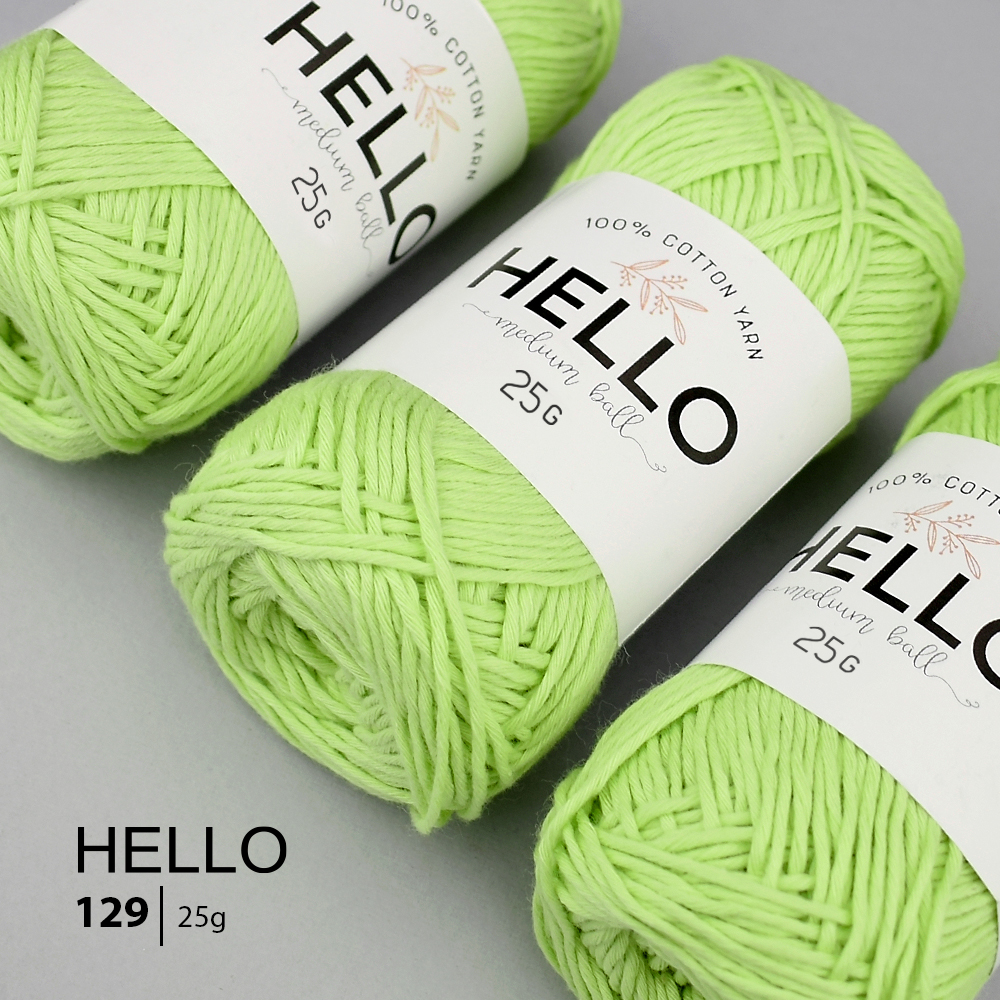 Buy HELLO Cotton Yarn 129 (25 grams)| TM Kolorova