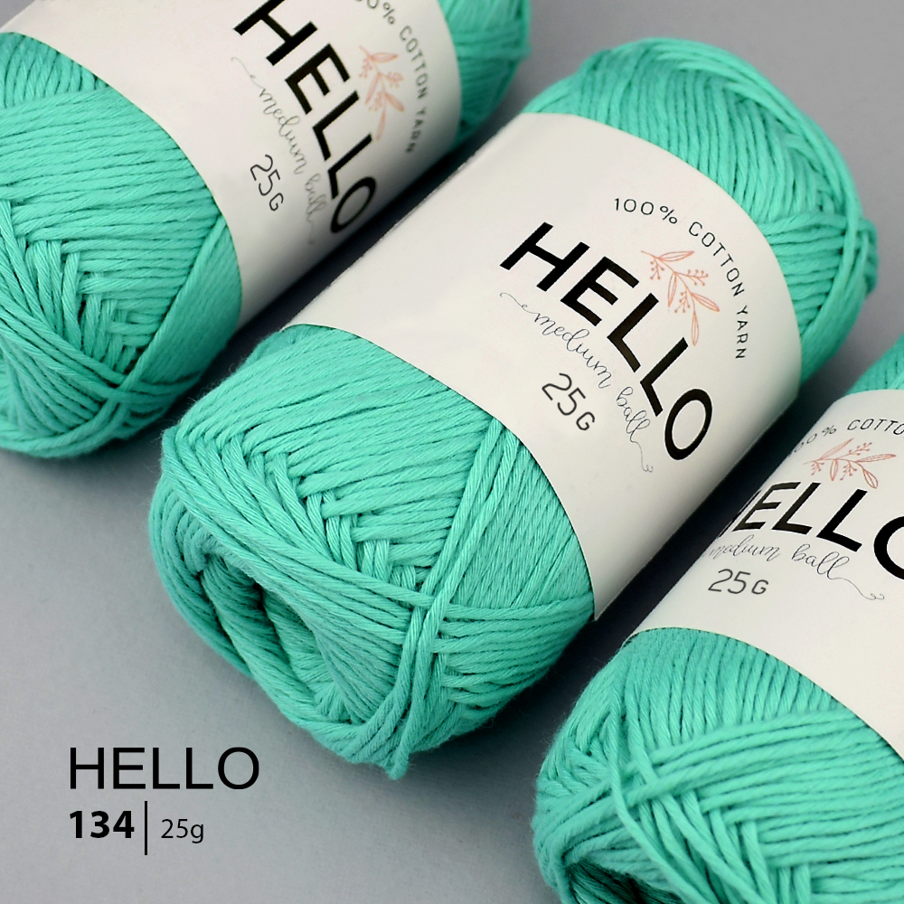 Buy yarn HELLO Cotton 134 (25 grams)| TM Kolorova