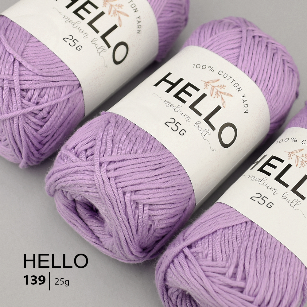 Buy yarn HELLO Cotton 139 (25 grams)| TM Kolorova