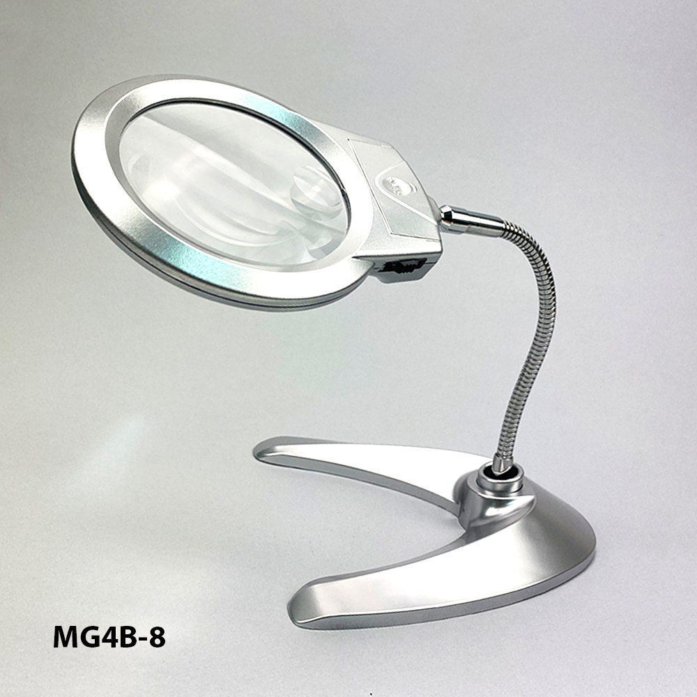 Buy Flexible Table Magnifier with LED Lighting MG4B-8| TM Kolorova