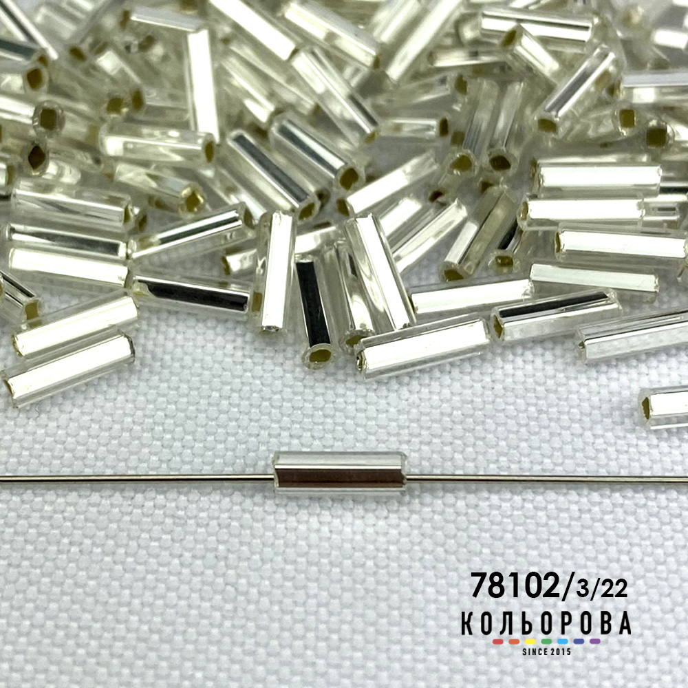 Купити чеський бісер стеклярус Preciosa 35122/78102/3"| ТМ Кольорова