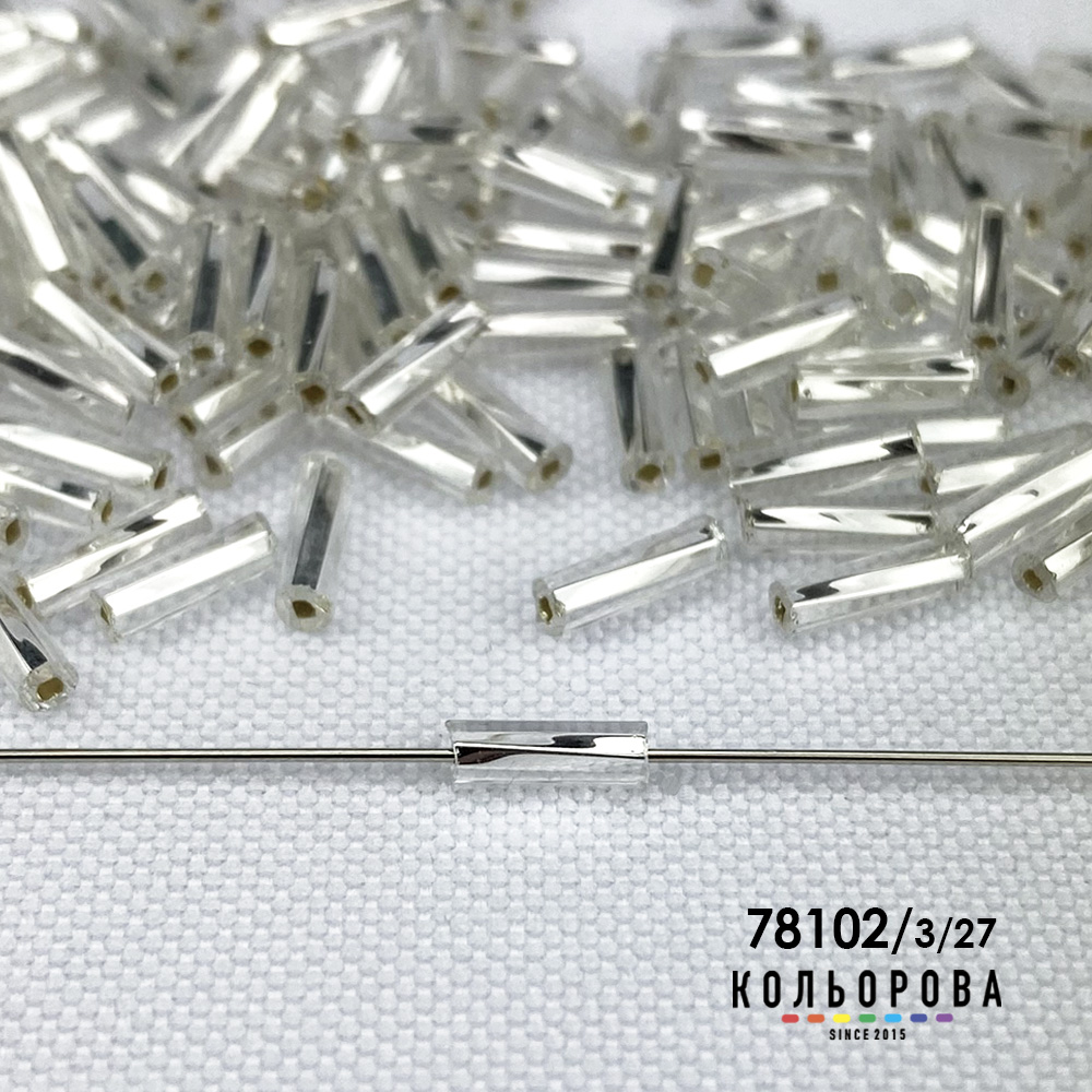 Купити чеський бісер стеклярус Preciosa 35127/78102/3"| ТМ Кольорова