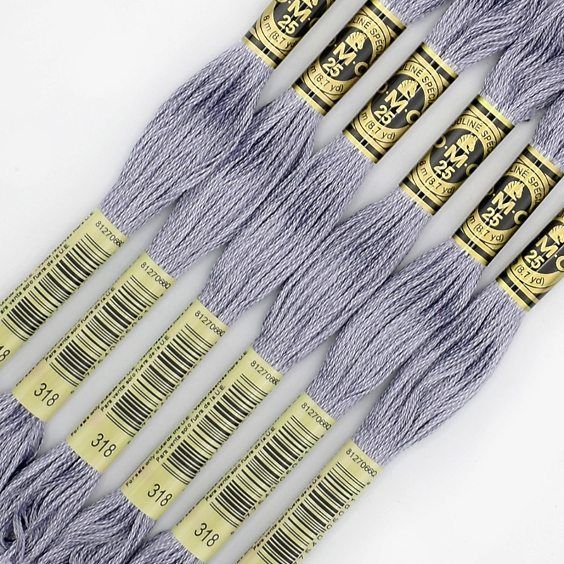 Нитки для вишивання - Муліне DMC 318 оптом | ТМ КОЛЬОРОВА