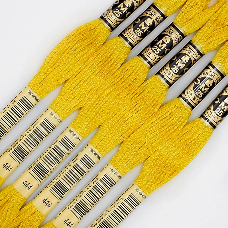 Нитки для вишивання - Муліне DMC 444 оптом | ТМ КОЛЬОРОВА