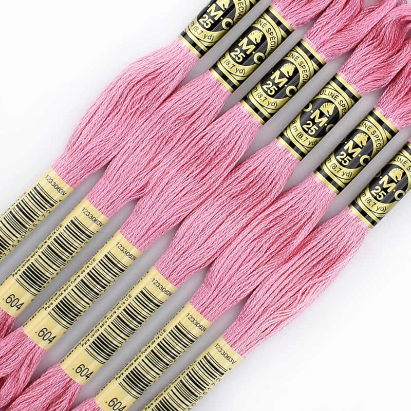 Нитки для вишивання - Муліне DMC 604 оптом | ТМ КОЛЬОРОВА