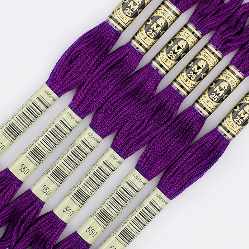 Нитки для вишивання - Муліне DMC 550 оптом | ТМ КОЛЬОРОВА