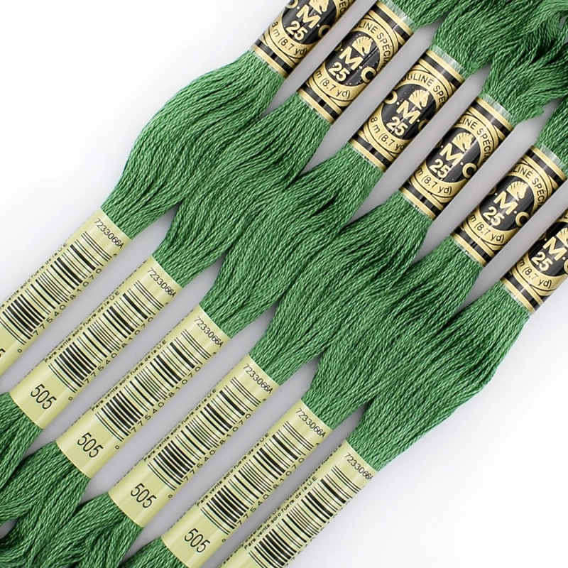 Нитки для вишивання - Муліне DMC 505 оптом | ТМ КОЛЬОРОВА