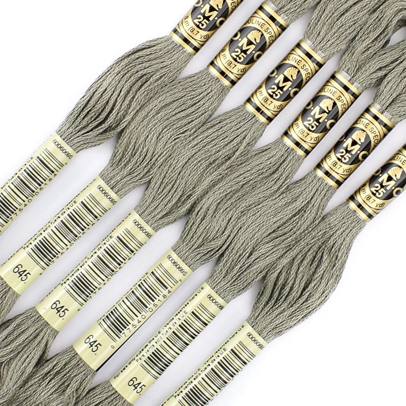 Нитки для вишивання - Муліне DMC 645 оптом | ТМ КОЛЬОРОВА