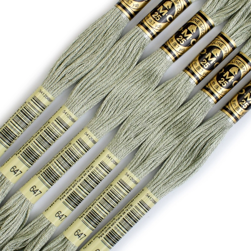 Нитки для вишивання - Муліне DMC 647 оптом | ТМ КОЛЬОРОВА
