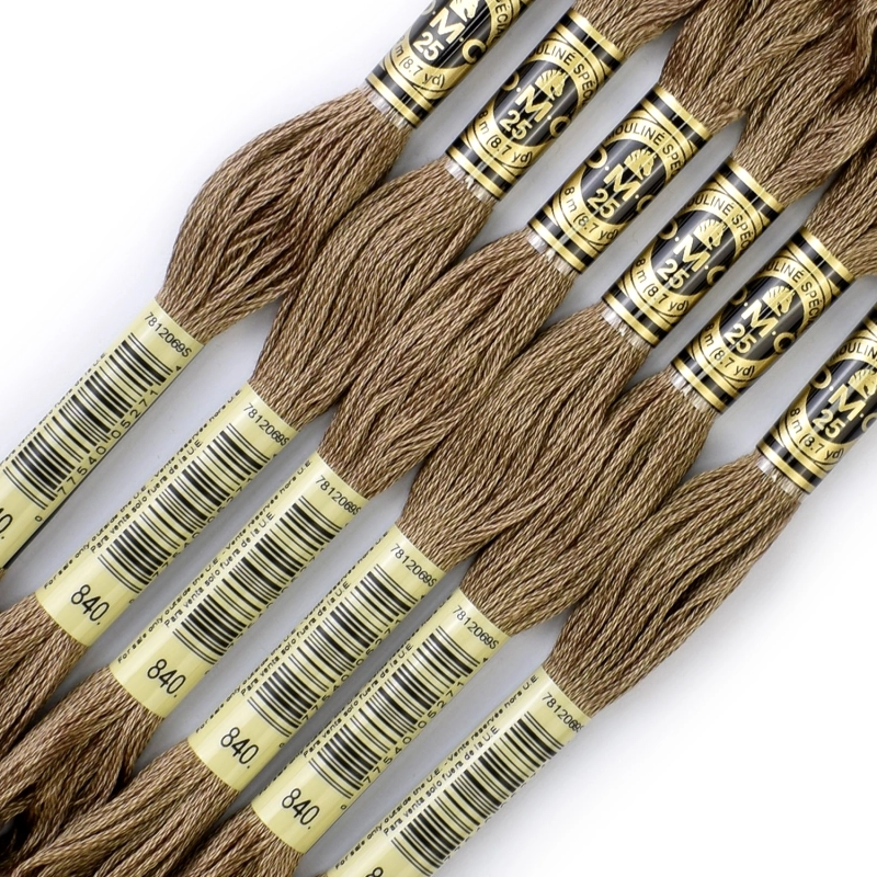 Нитки для вишивання - Муліне DMC 840 оптом | ТМ КОЛЬОРОВА