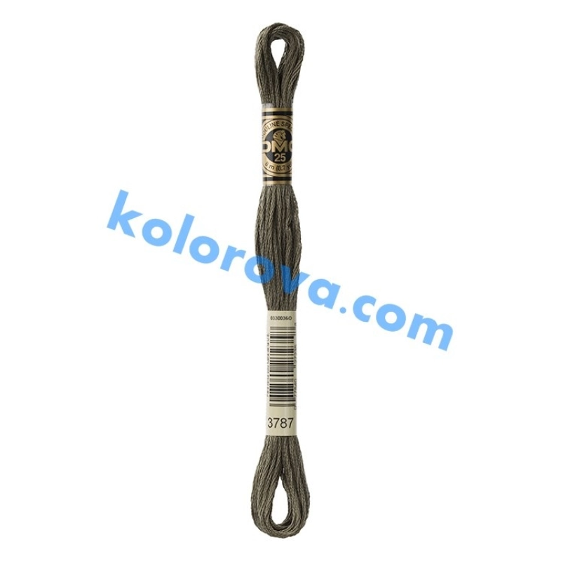 Нитки для вишивання - Муліне DMC 3787 оптом | ТМ КОЛЬОРОВА