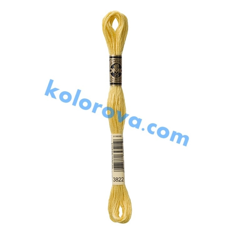 Нитки для вишивання - Муліне DMC 3822 оптом | ТМ КОЛЬОРОВА