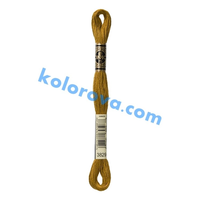 Нитки для вишивання - Муліне DMC 3829 оптом | ТМ КОЛЬОРОВА